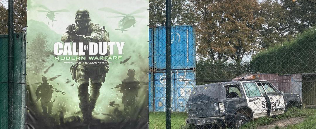 In dit Nederlandse park kun je paintballen in een Call of Duty map
