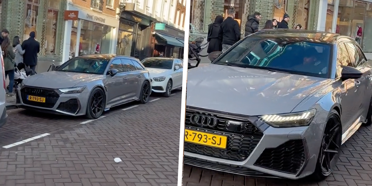 VIDEO: Steven Bergwijn weet in Amsterdam te scoren met zijn Audi RS6-R ABT