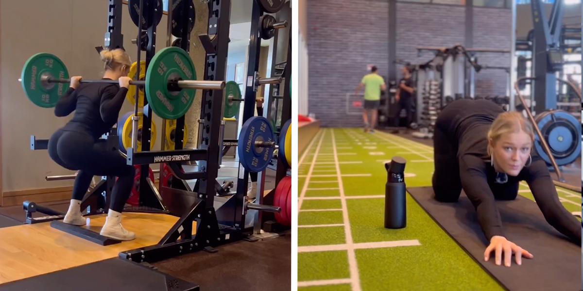 VIDEO: Marijn Kuipers deelt workout video in erg strakke legging