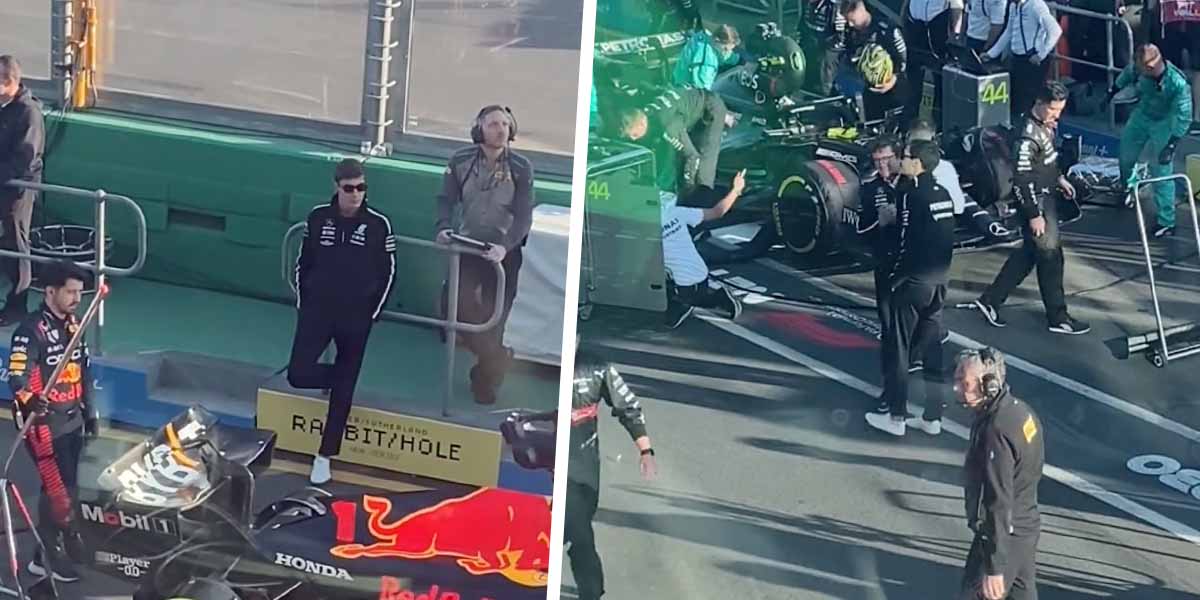 VIDEO: George Russell inspecteert RB19 en lijkt geheime inzichten van ...