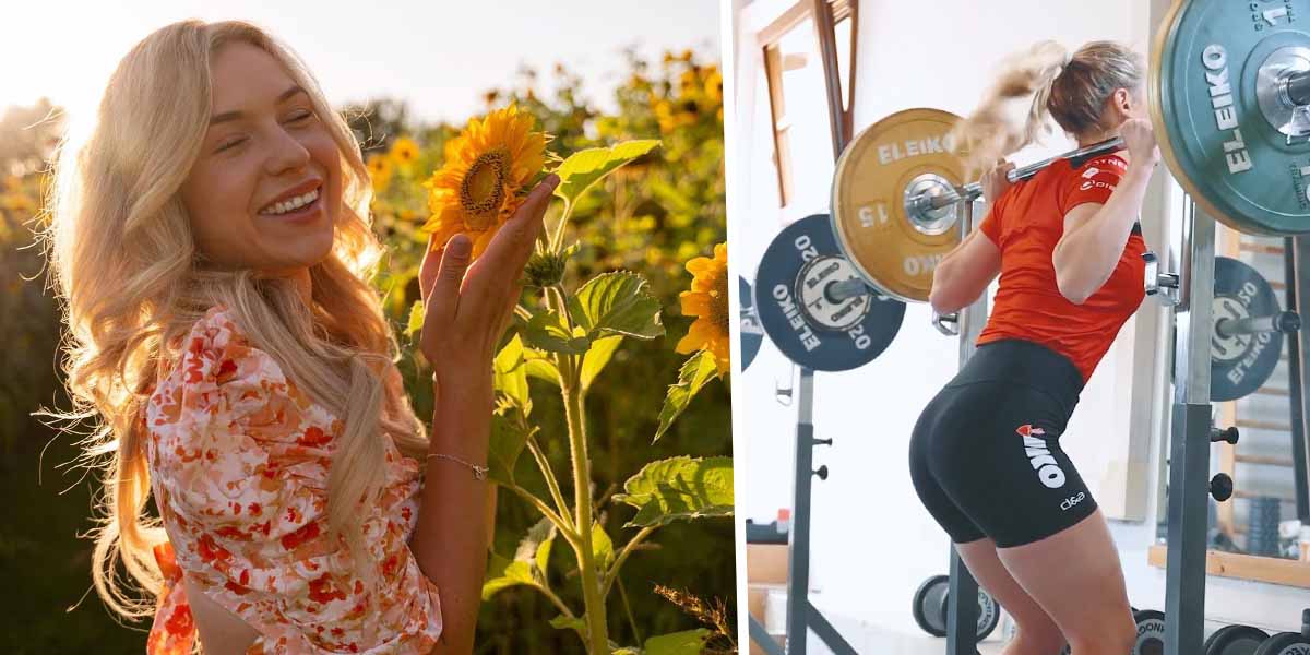 VIDEO: Joy Beune (24) zit strak in haar pak na uitvoeren zware squat ...