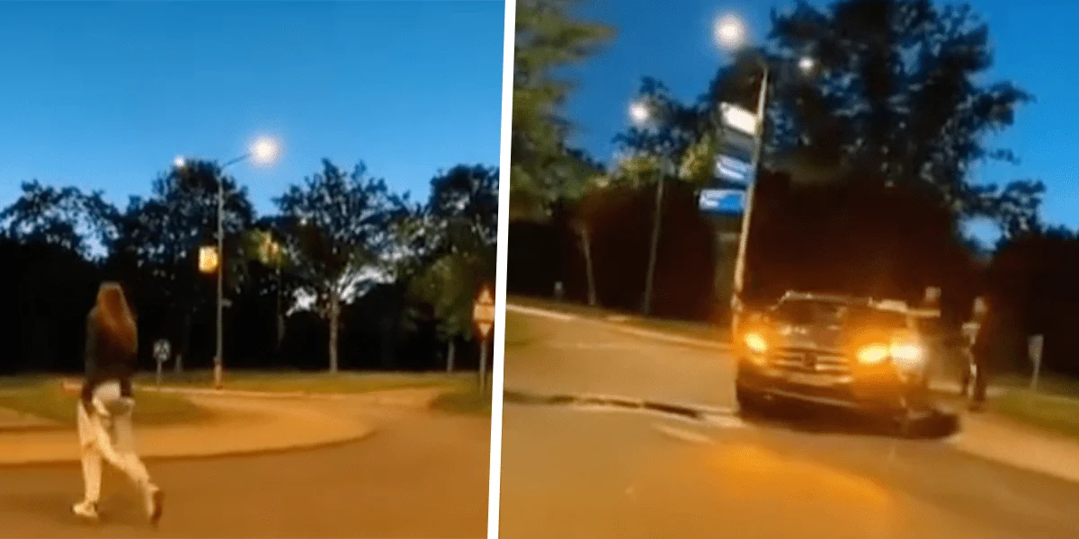 VIDEO: Dochter rijdt dure Mercedes van haar vader in de prak