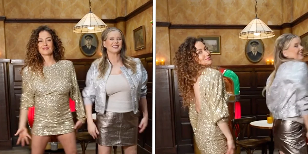 VIDEO: Katja Schuurman steelt de show in gewaagd glitterjurkje met ...