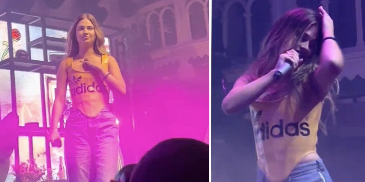 OEPS: Roxy Dekker gooit haar heupen los tijdens een optreden in Paradiso