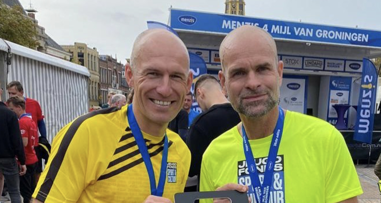 BAAS: Arjen Robben doet rondje hardlopen op vrije zondag om kinderen in ...